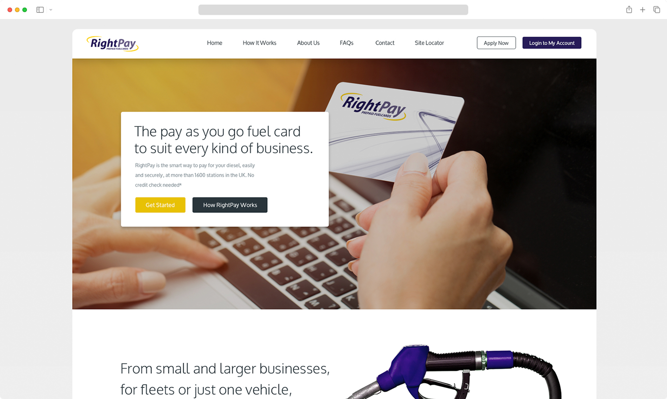 RightPay Prepaid Fuelcards - Ayup Creative